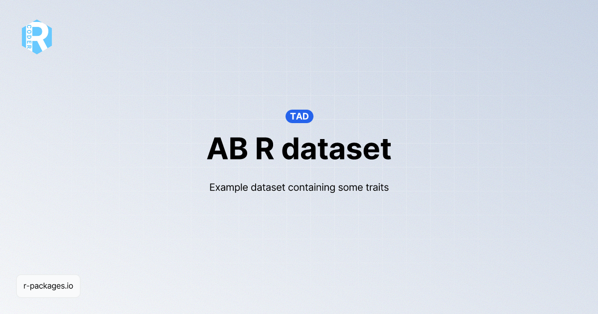 AB dataset | R PACKAGES