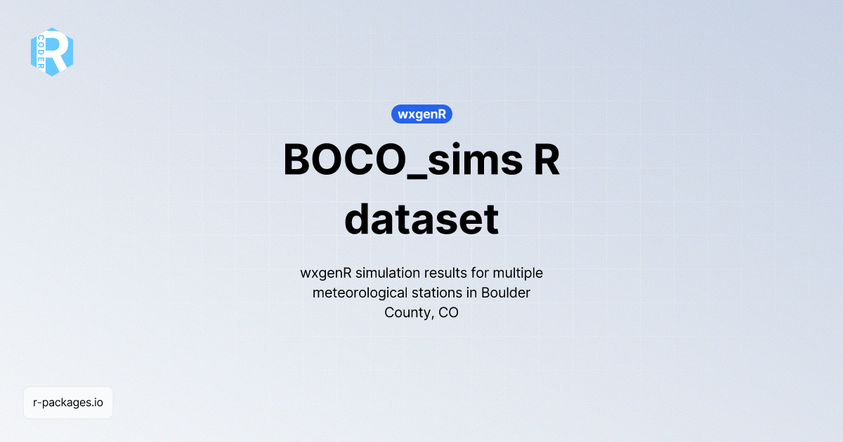 BOCO_sims dataset | R PACKAGES