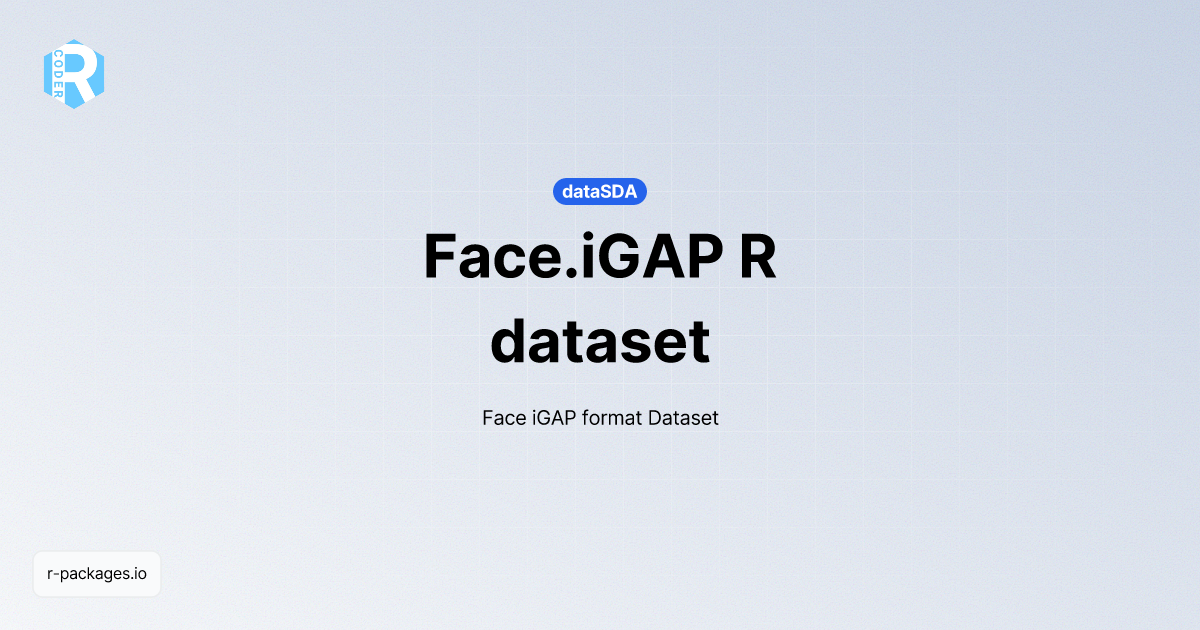 Face.iGAP dataset | R PACKAGES