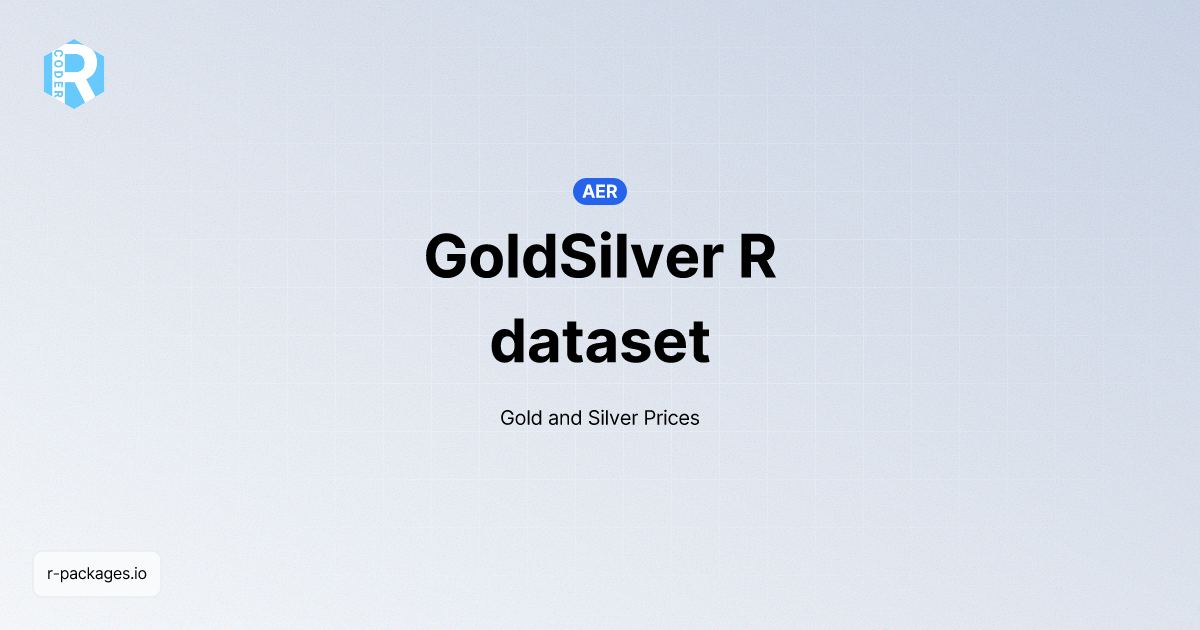 GoldSilver dataset | R PACKAGES