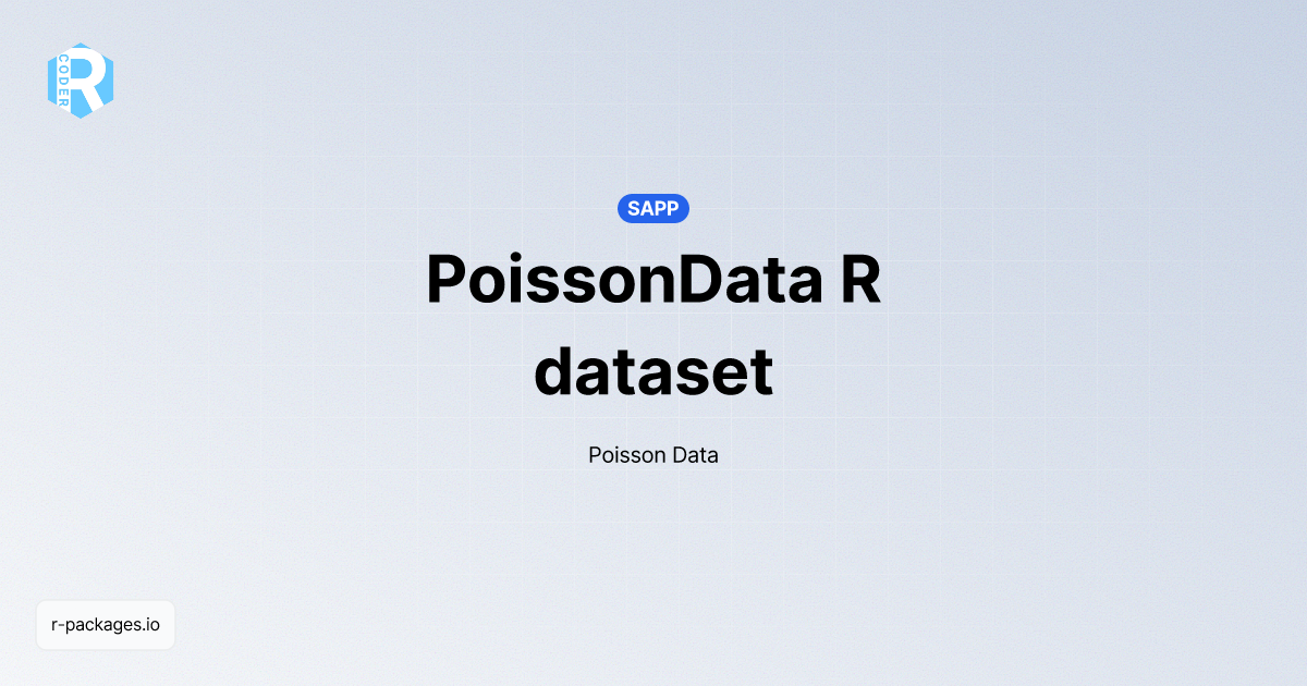 PoissonData dataset | R PACKAGES