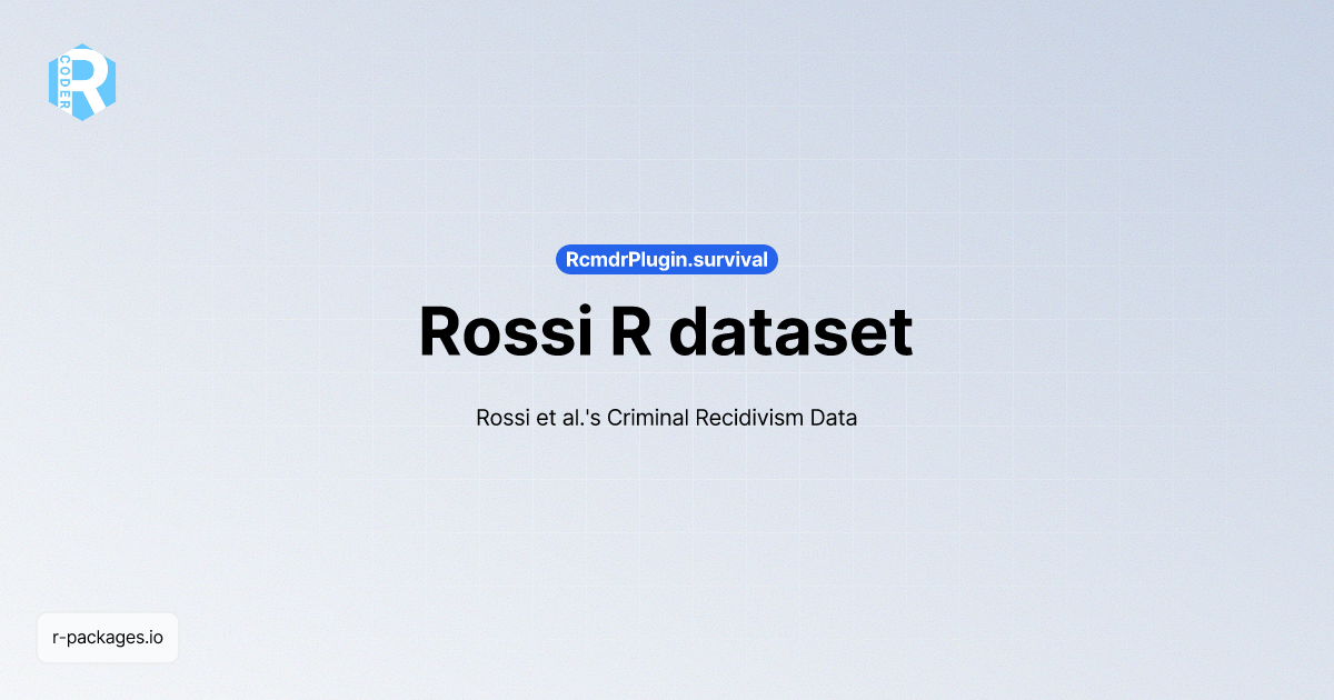 Rossi dataset | R PACKAGES