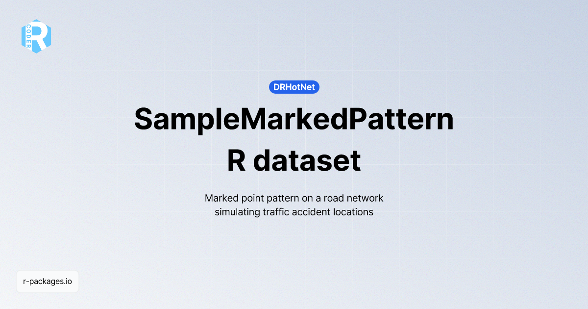 SampleMarkedPattern dataset | R PACKAGES