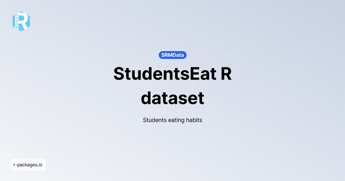 StudentsEat dataset | R PACKAGES