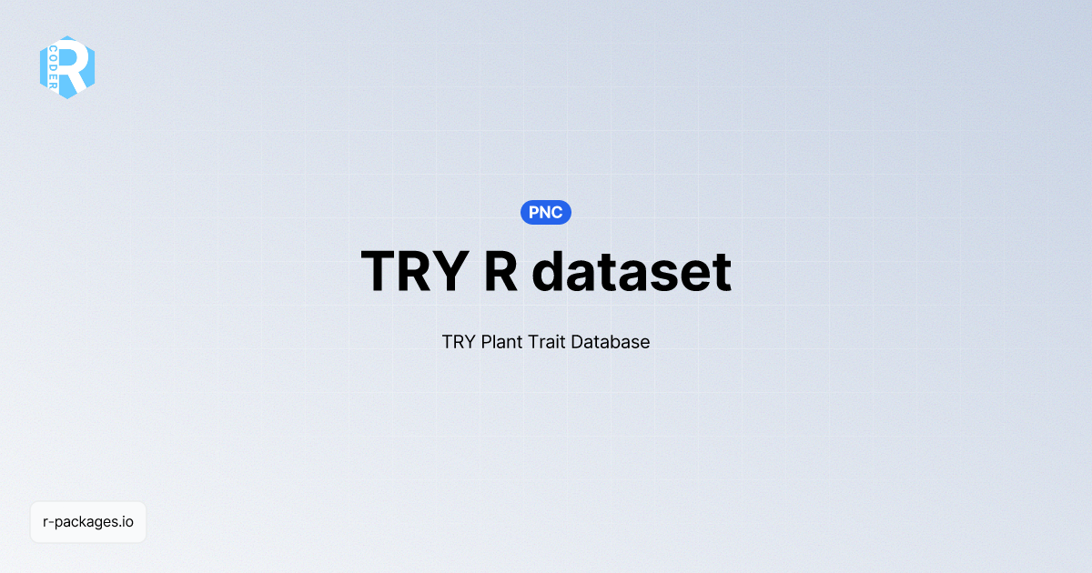 TRY dataset | R PACKAGES