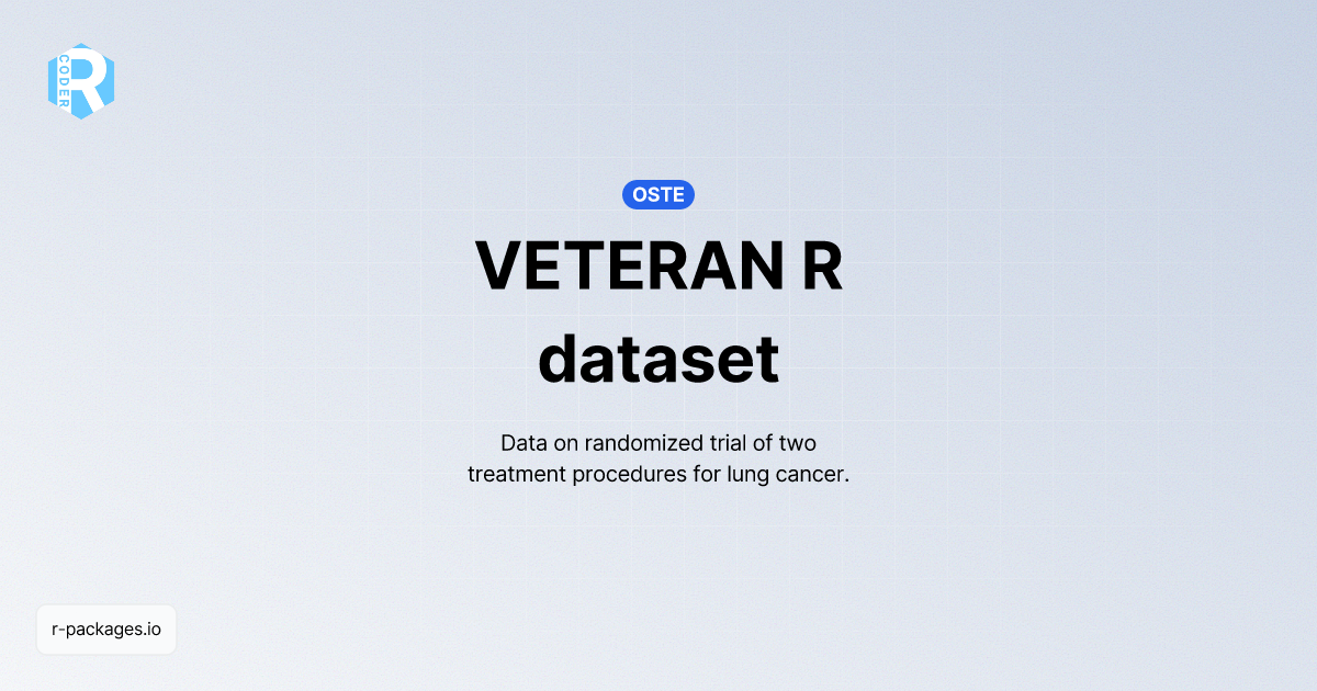 VETERAN dataset | R PACKAGES