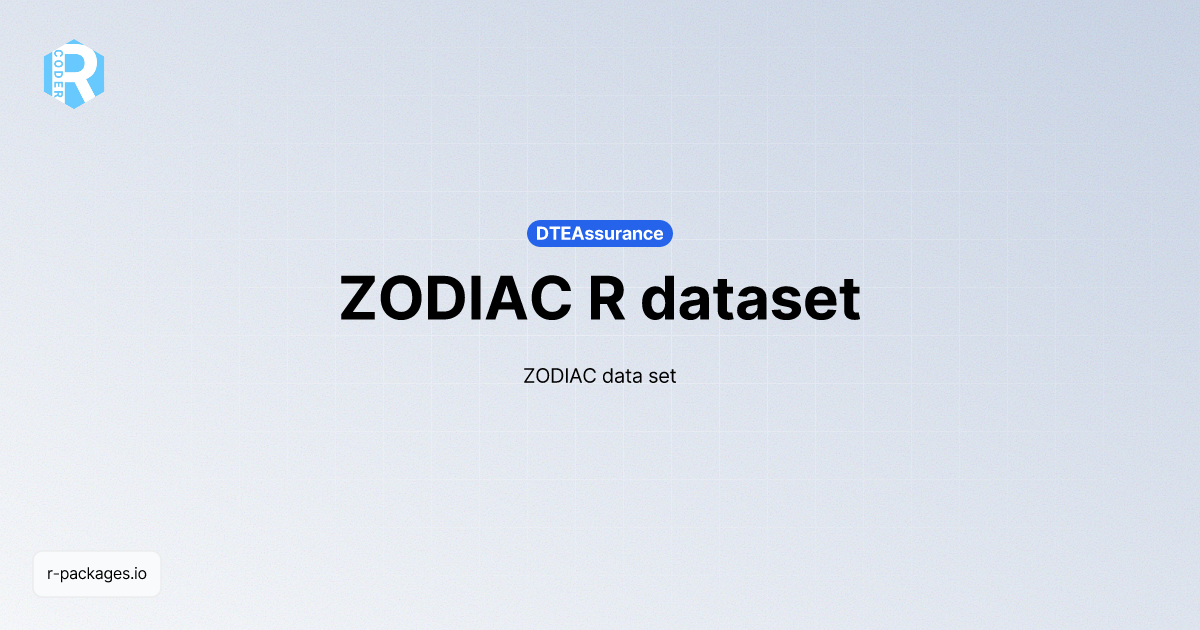 ZODIAC dataset | R PACKAGES