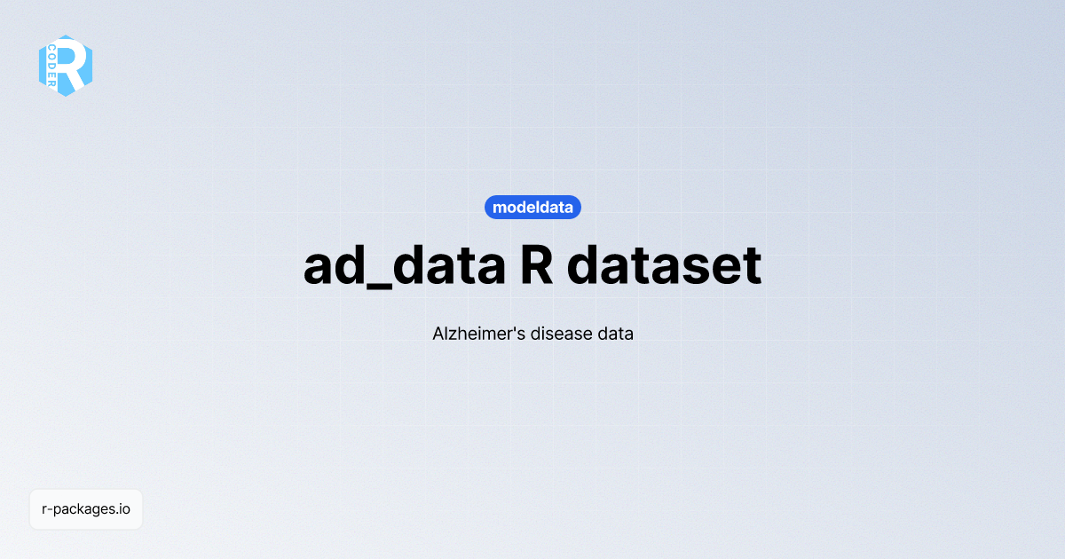 ad_data dataset | R PACKAGES