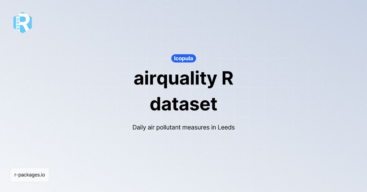 airquality dataset | R PACKAGES