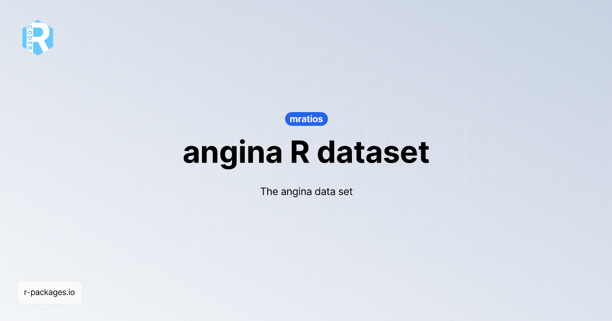 angina dataset | R PACKAGES