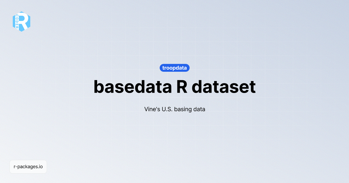 basedata dataset | R PACKAGES