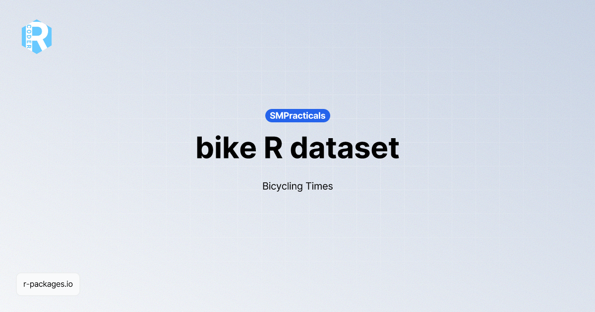 bike dataset | R PACKAGES