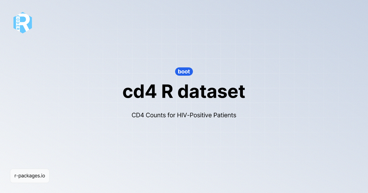 cd4 dataset | R PACKAGES