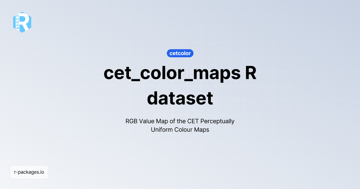 cet_color_maps dataset | R PACKAGES