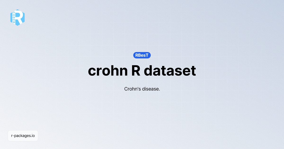 crohn dataset | R PACKAGES