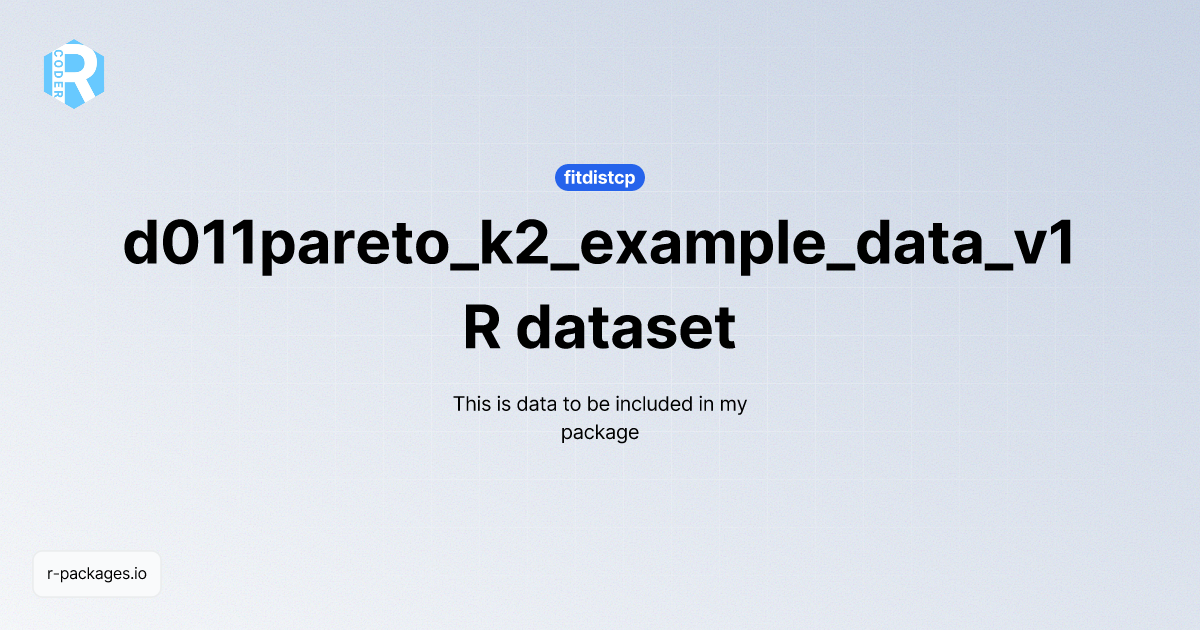 d011pareto_k2_example_data_v1 dataset | R PACKAGES