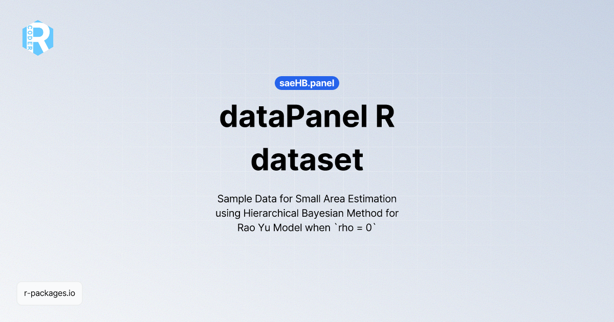 dataPanel dataset | R PACKAGES