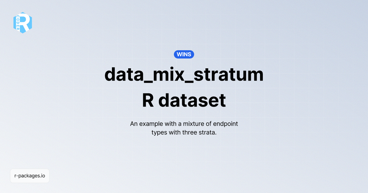 data_mix_stratum dataset | R PACKAGES