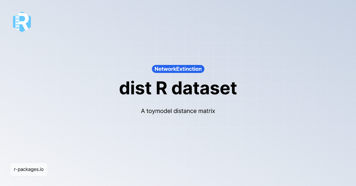 dist dataset | R PACKAGES