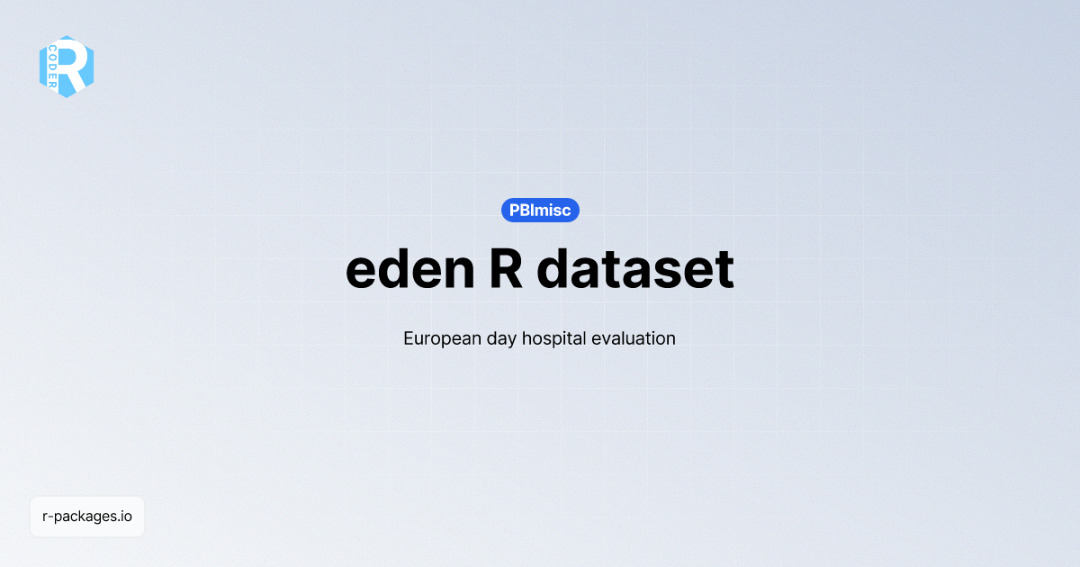 eden dataset | R PACKAGES