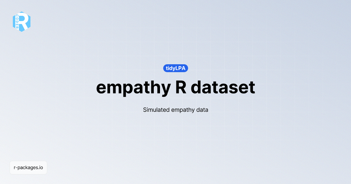 empathy dataset | R PACKAGES