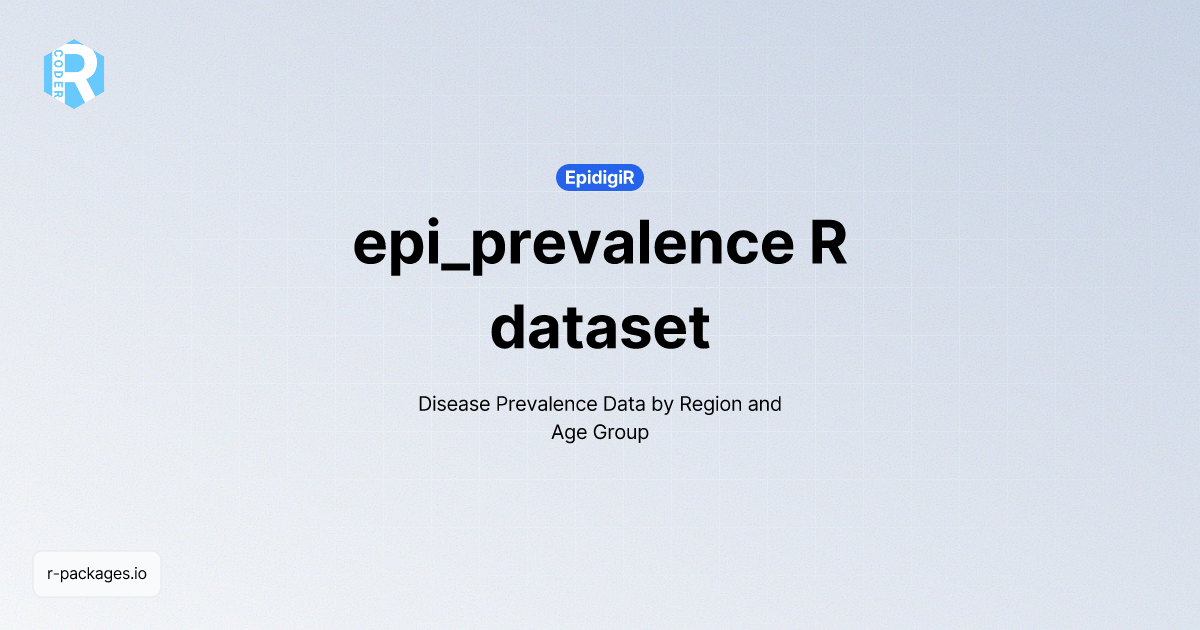 epi_prevalence dataset | R PACKAGES