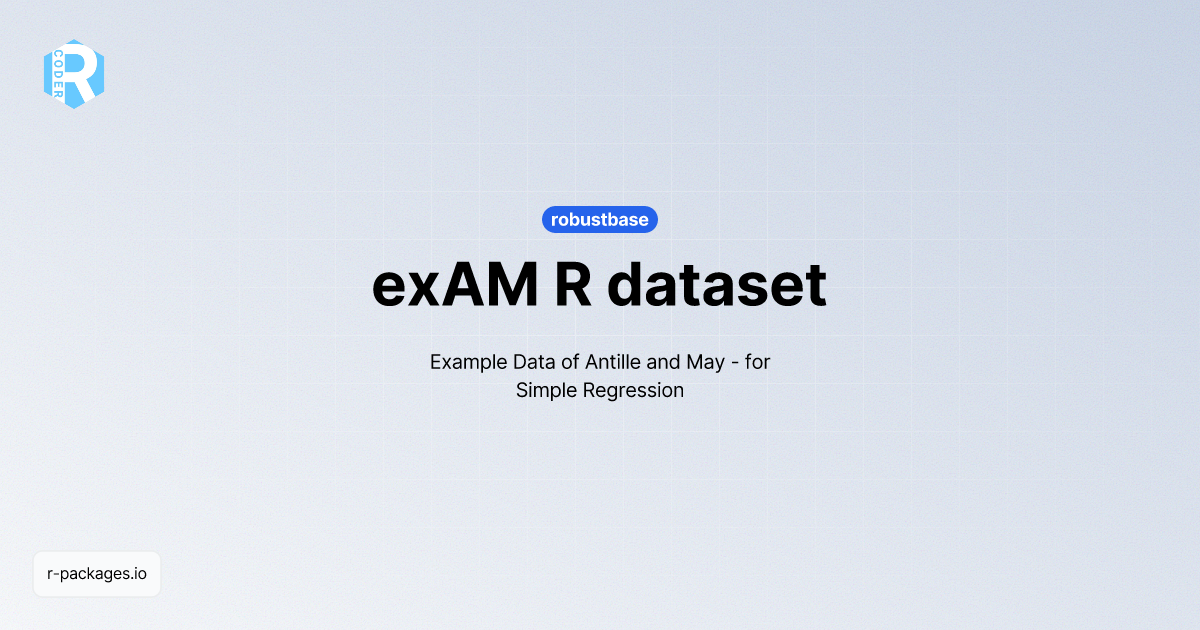 exAM dataset | R PACKAGES