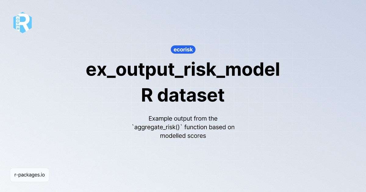 ex_output_risk_model dataset | R PACKAGES