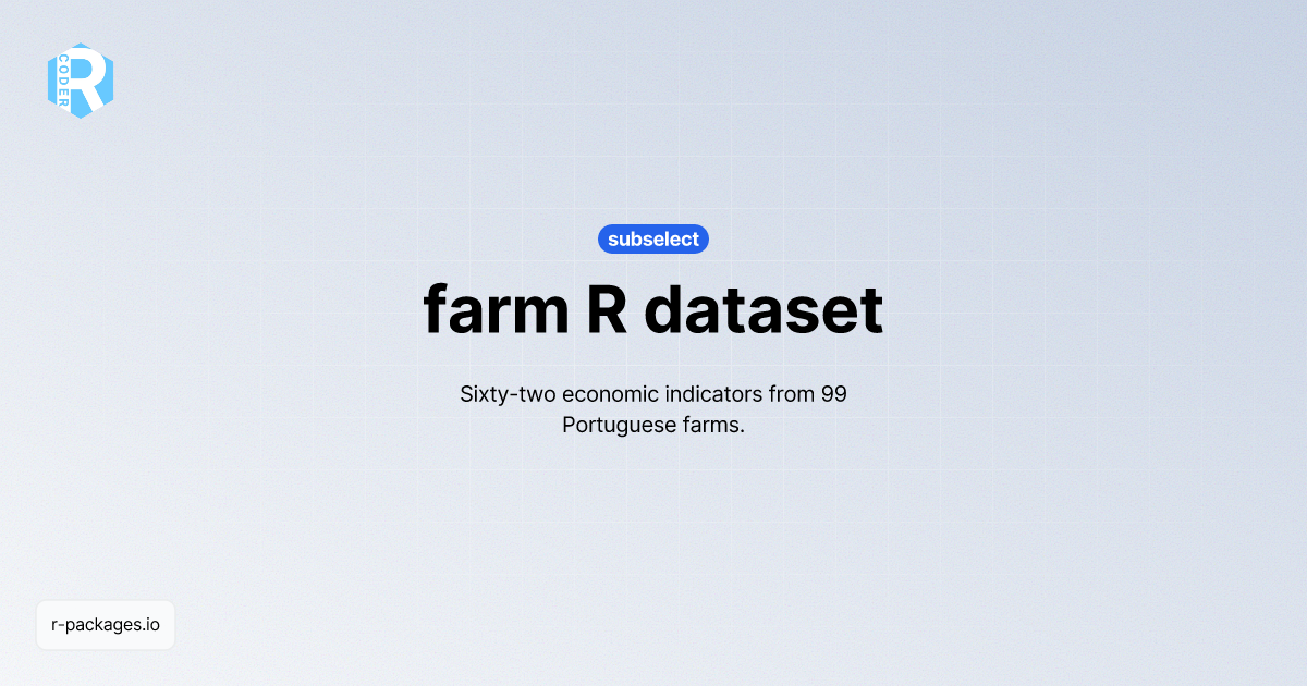 farm dataset | R PACKAGES