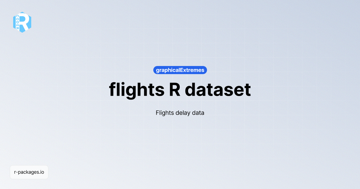flights dataset | R PACKAGES