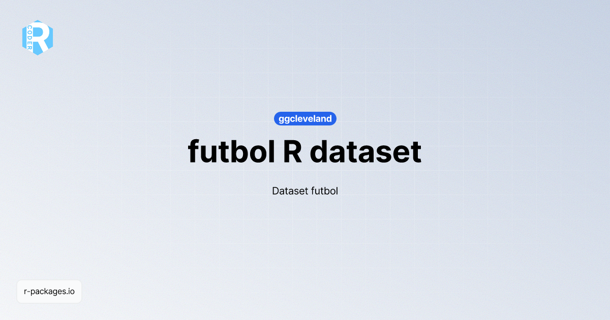 futbol dataset | R PACKAGES