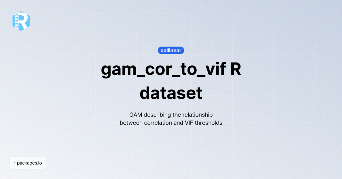 gam_cor_to_vif dataset | R PACKAGES
