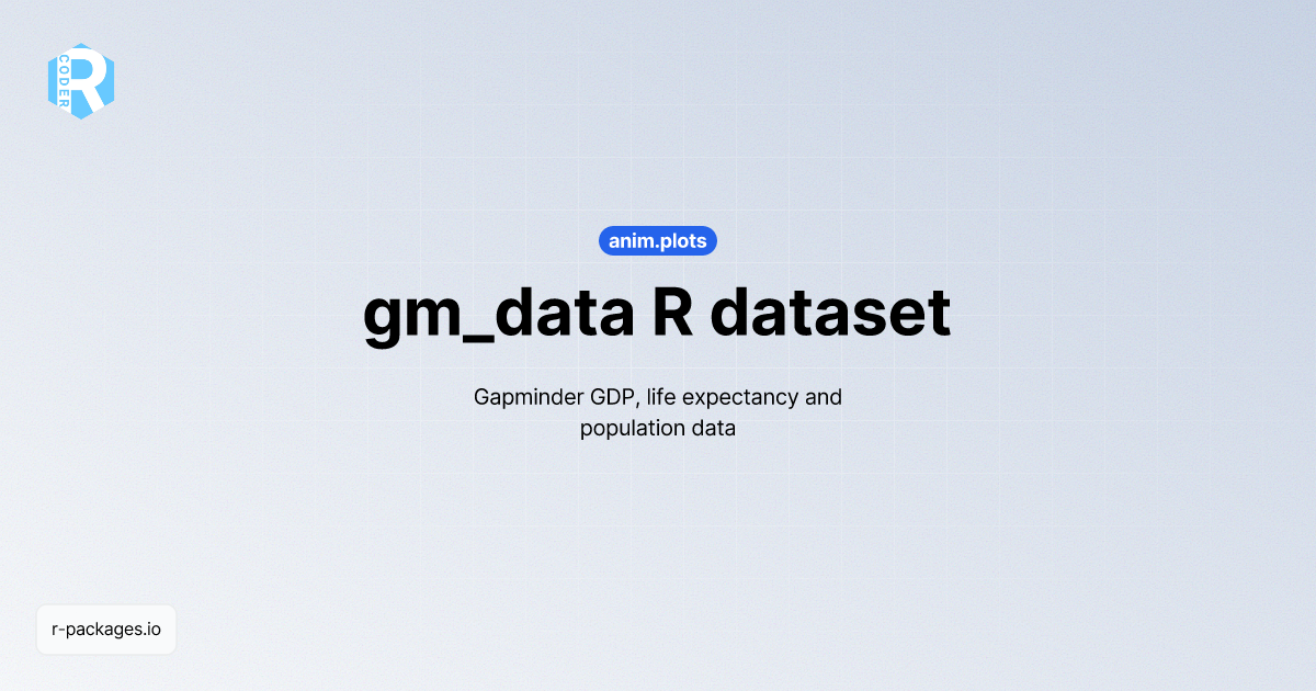 gm_data dataset | R PACKAGES