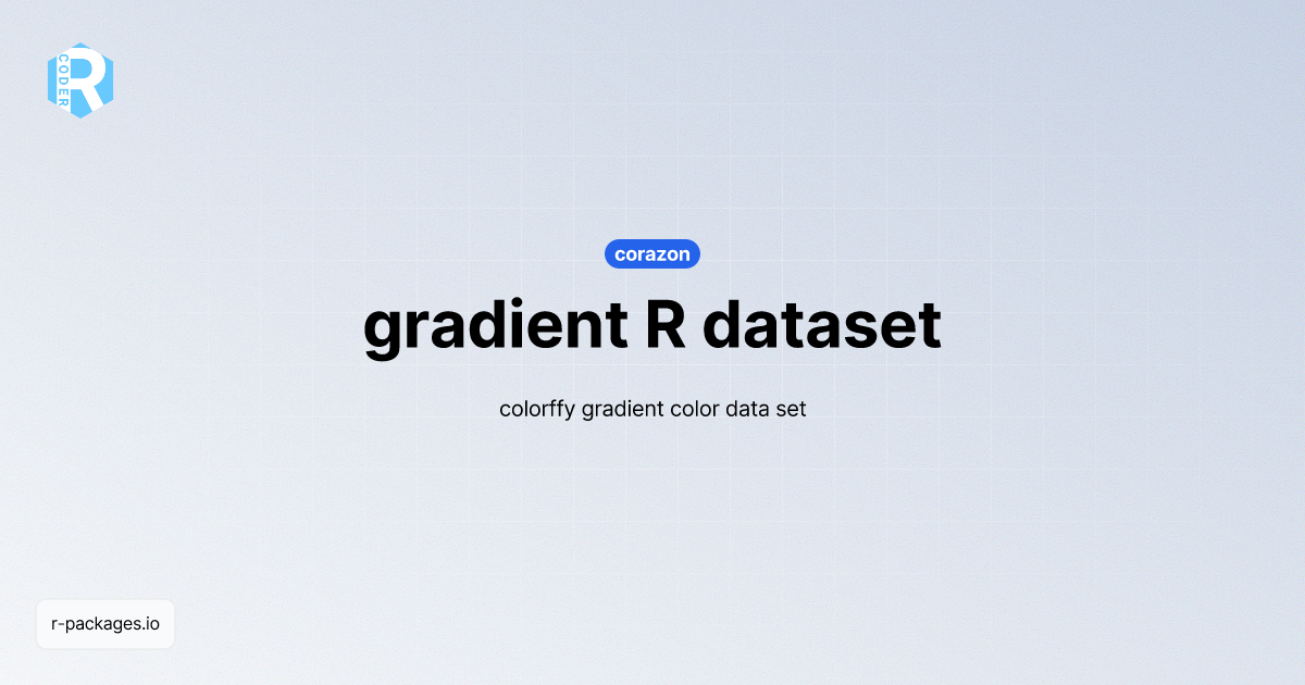gradient dataset | R PACKAGES