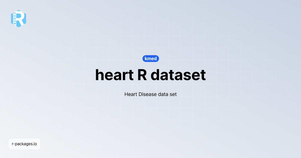 heart dataset | R PACKAGES
