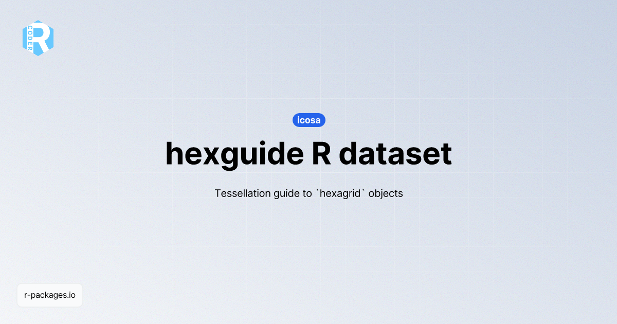 hexguide dataset | R PACKAGES