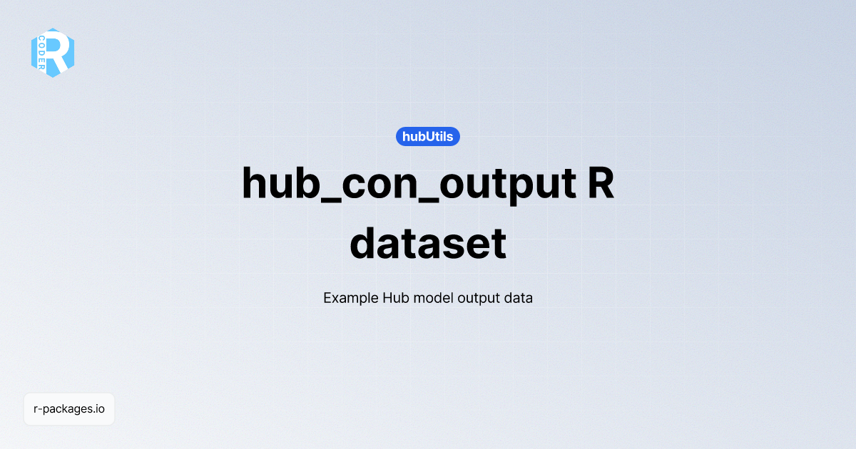 hub_con_output dataset | R PACKAGES