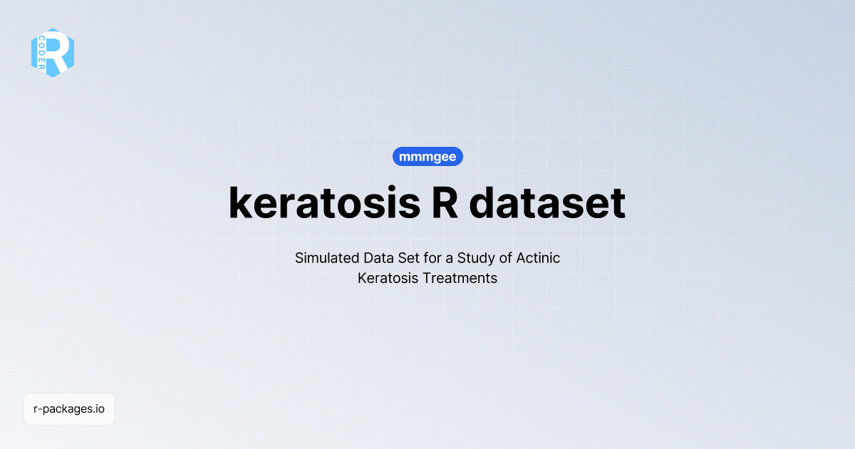 keratosis dataset | R PACKAGES