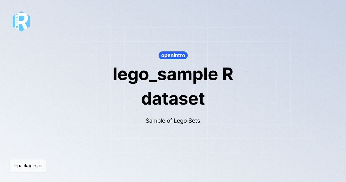 lego_sample dataset | R PACKAGES