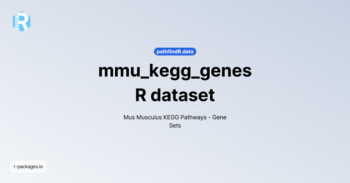 mmu_kegg_genes dataset | R PACKAGES