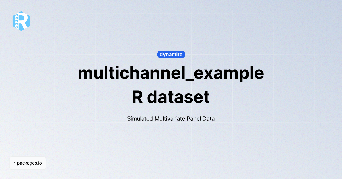 multichannel_example dataset | R PACKAGES