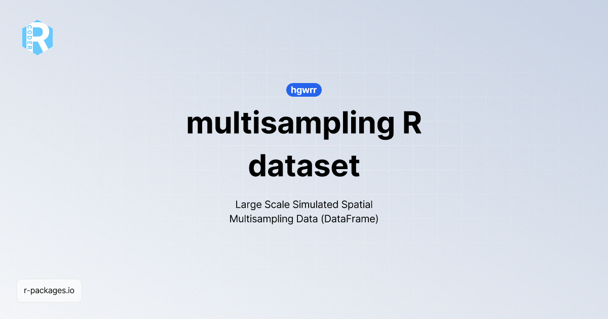 multisampling dataset | R PACKAGES