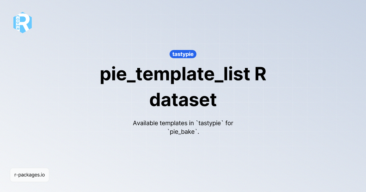 pie_template_list dataset | R PACKAGES