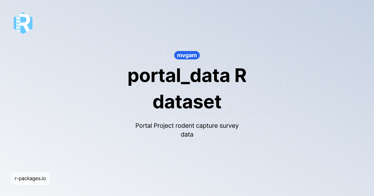 portal_data dataset | R PACKAGES