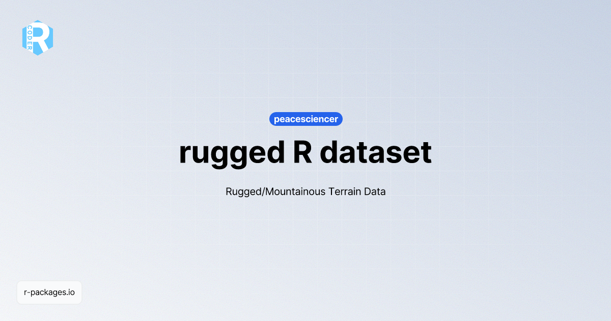 rugged dataset | R PACKAGES