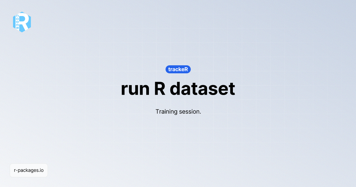run dataset | R PACKAGES