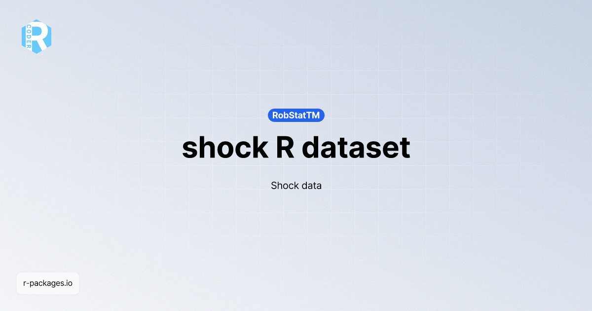 shock dataset | R PACKAGES