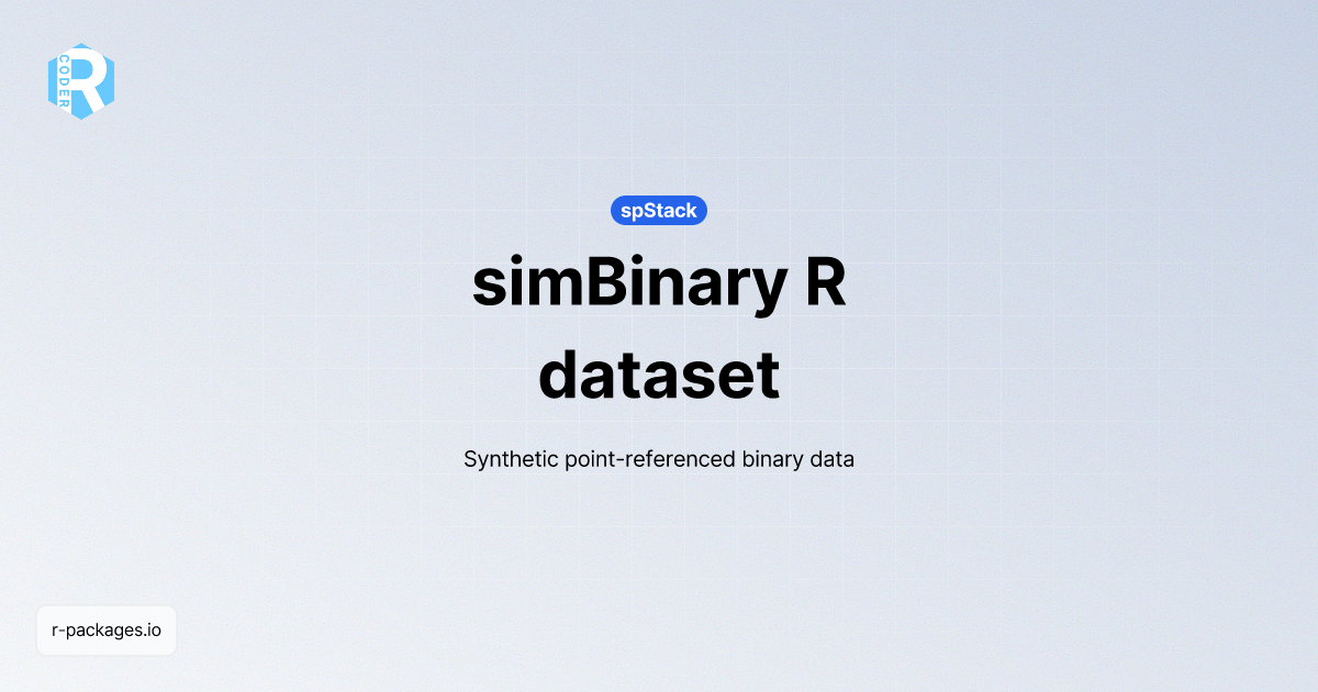 simBinary dataset | R PACKAGES