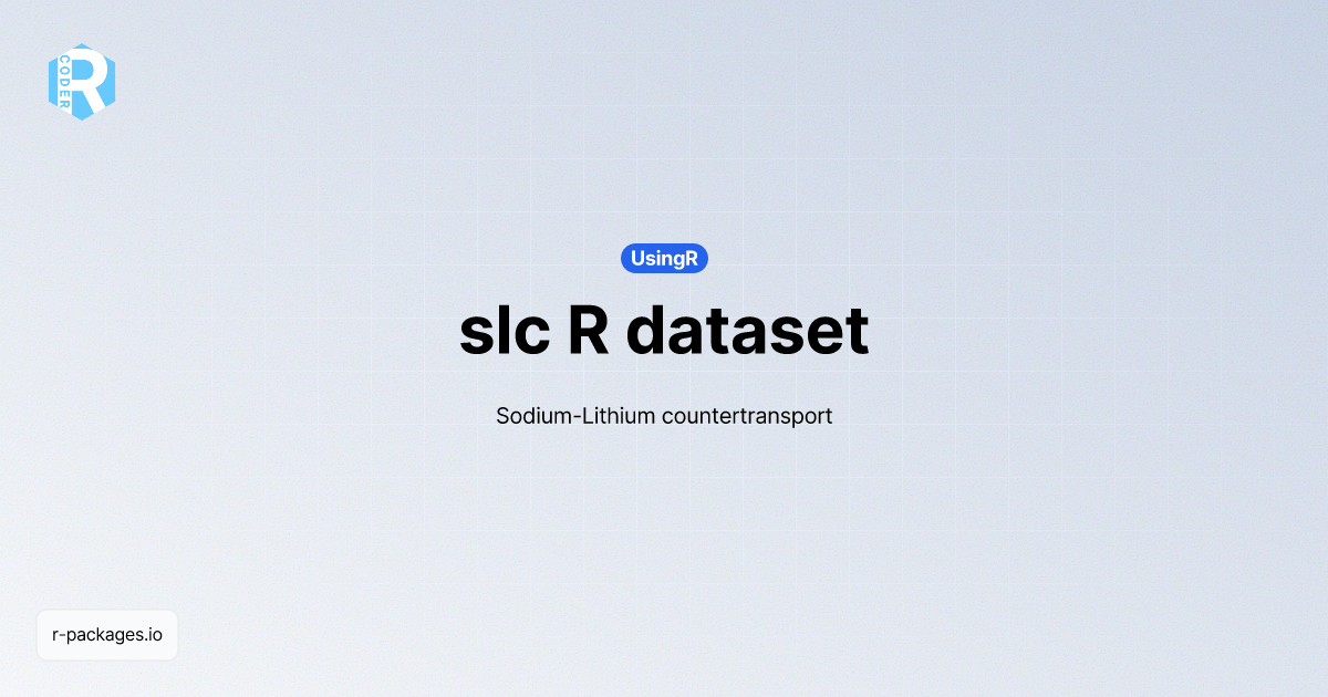 slc dataset | R PACKAGES