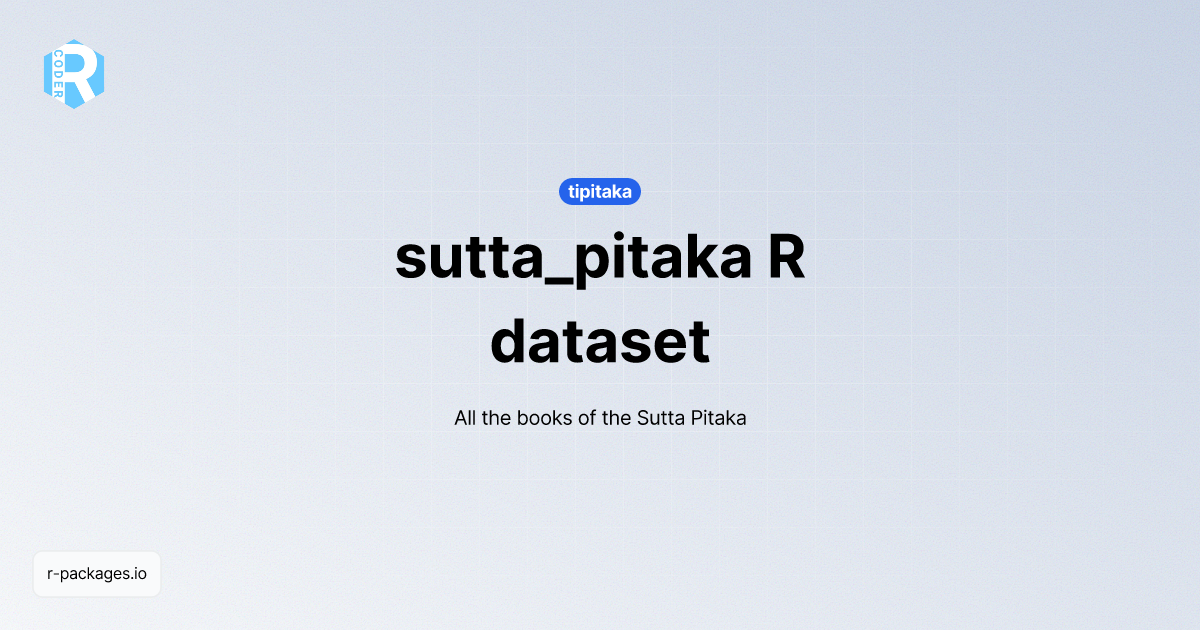 sutta_pitaka dataset | R PACKAGES